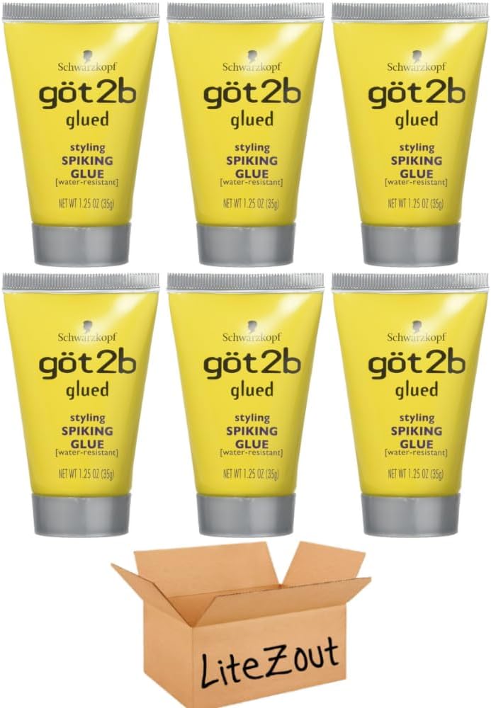 Amazon.com : Got2b Glued Styling Spiking Hair Gel, 6 oz (Count of 3 ...