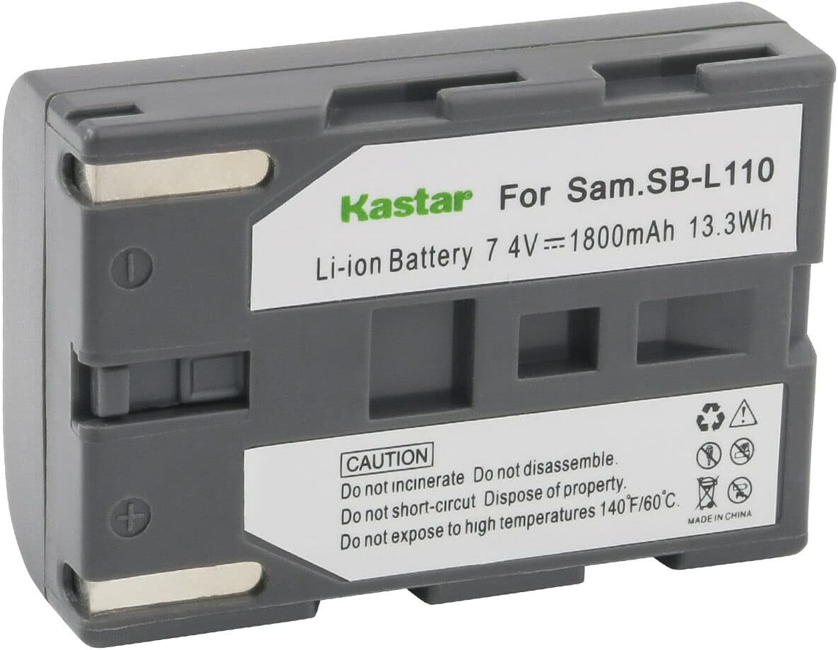Amazon.com : Kastar SB-L110 Battery Pack for Samsung SCD23, SCD24 ...