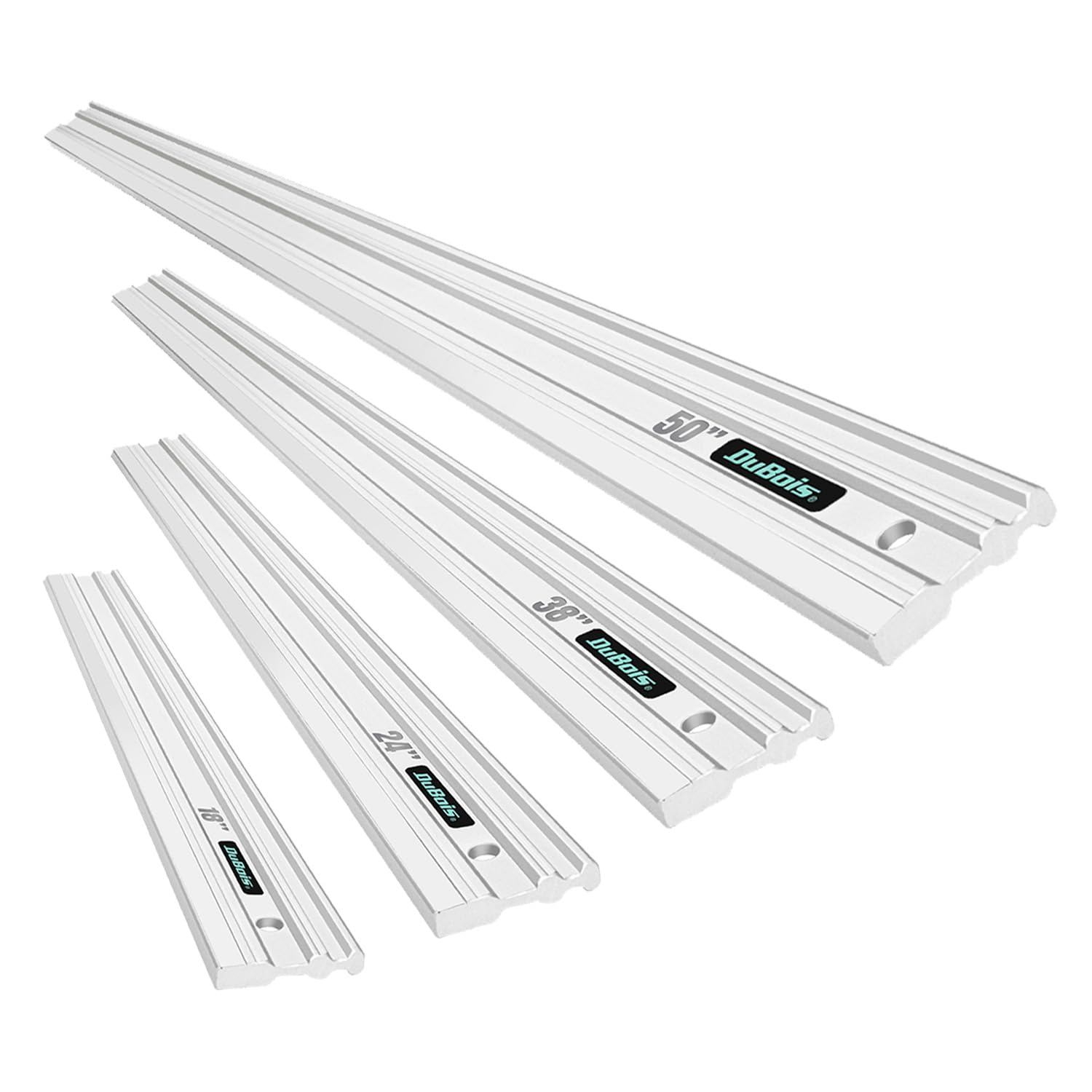 DuBois Aluminum Straight Edge Set, 4PK, 18, 24, 38 & 50 Inch, Straight ...