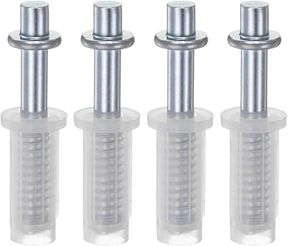 uxcell 4 Pcs Bifold Door Hardware Top Pivot 3/8 Inch Spring Loaded Bi ...