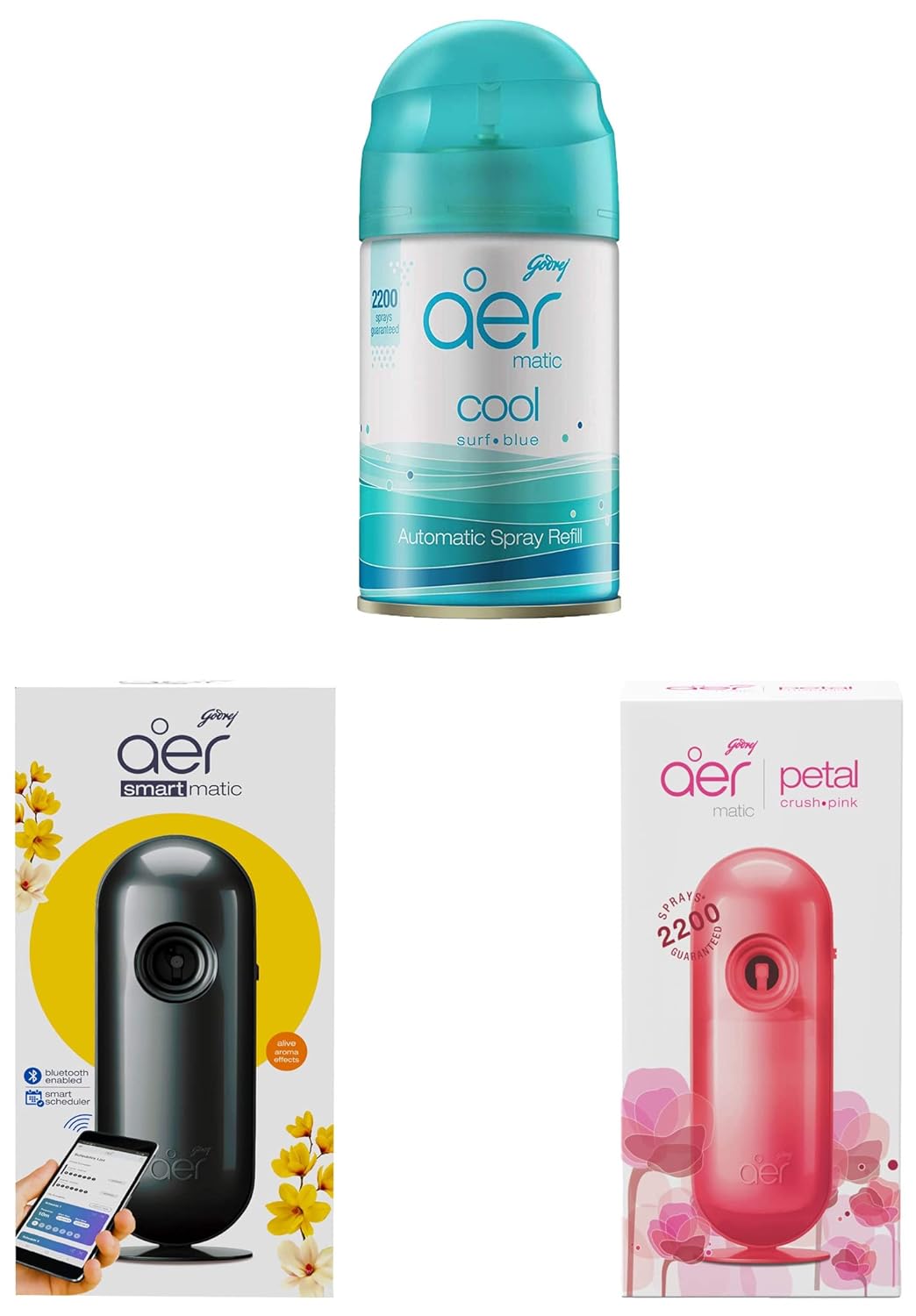 Godrej aer Smart Matic Kit - BLUETOOTH ENABLED Automatic Air Freshener ...