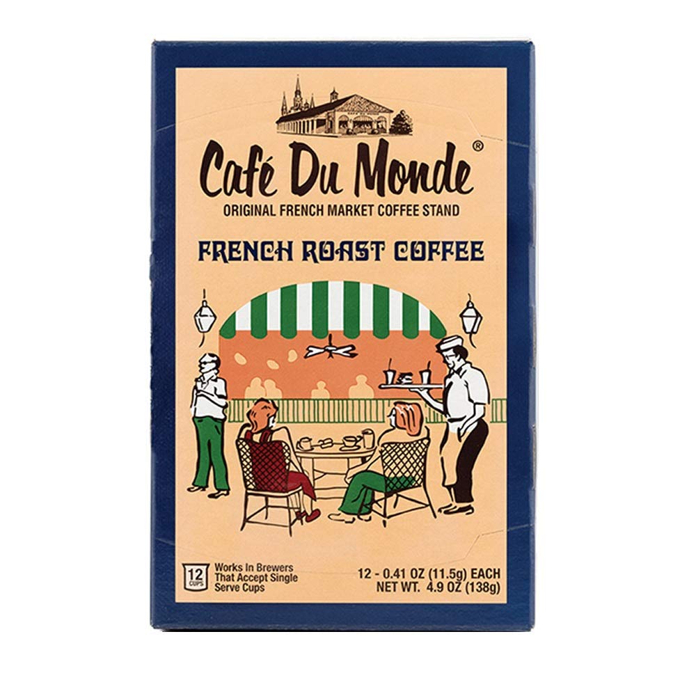 Amazon.com: Cafe Du Monde Coffee French Roast Single-Serve Cup Pods, 12 ...