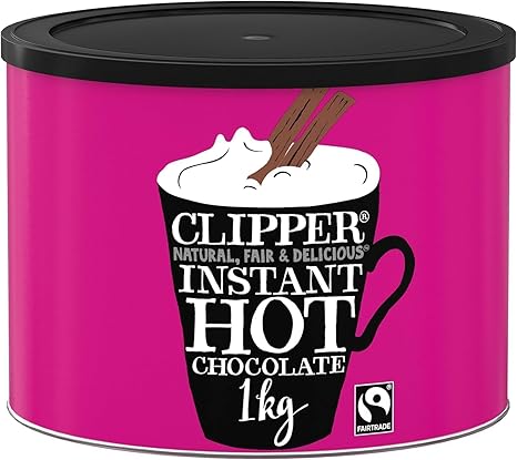 Clipper Instant Hot Chocolate - 1kg Hot Chocolate Powder - Bulk Buy Tub ...