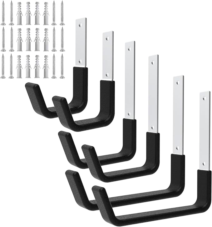 Juformin Heavy Duty Utility Hooks for Garage Storage Utility Hooks Wall ...