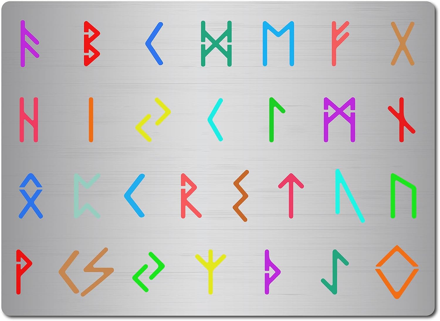 GORGECRAFT Viking Stencil 19x14cm Metal Rune Stencil 28 Ancient ...