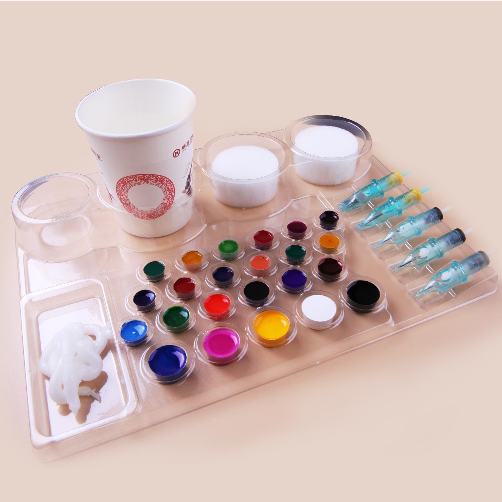 Amazon.com: 12 Pieces Tattoo Ink Tray Stand Holder Disposable Tattoo ...