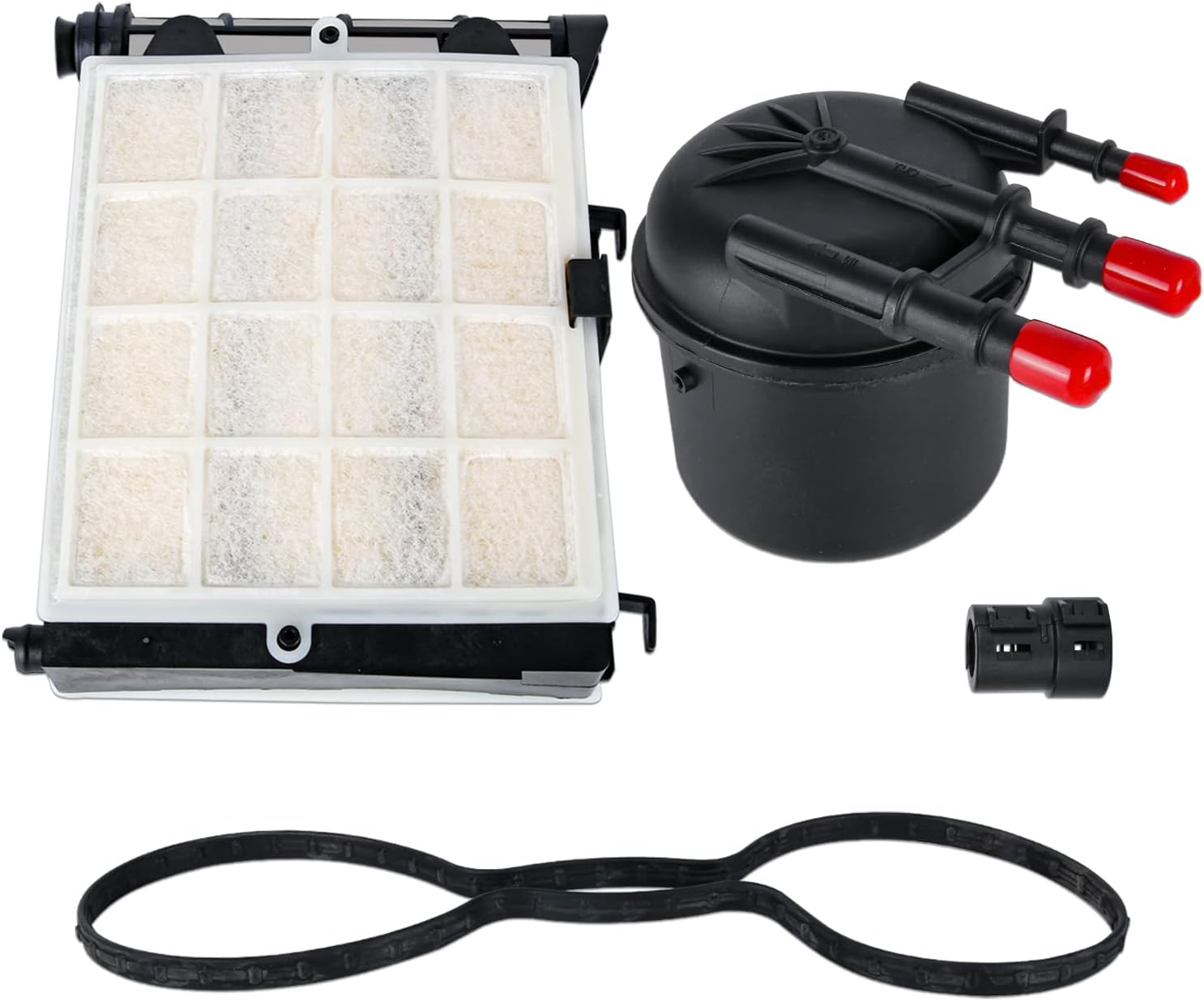 Amazon.com: GEATaaT Aluminum 6.7L Powerstroke Fuel Filter Return Line ...