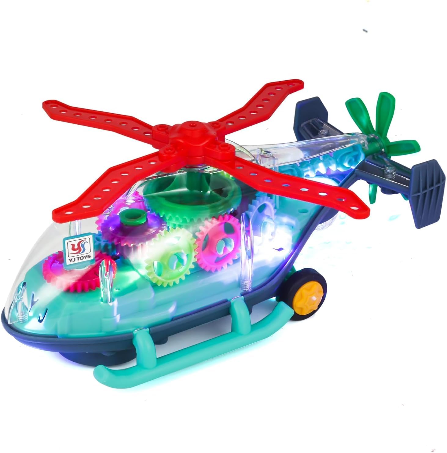 Amazon.com: ZHFUYS Light Up Transparent Airplane Toy, Helicopter Toy ...