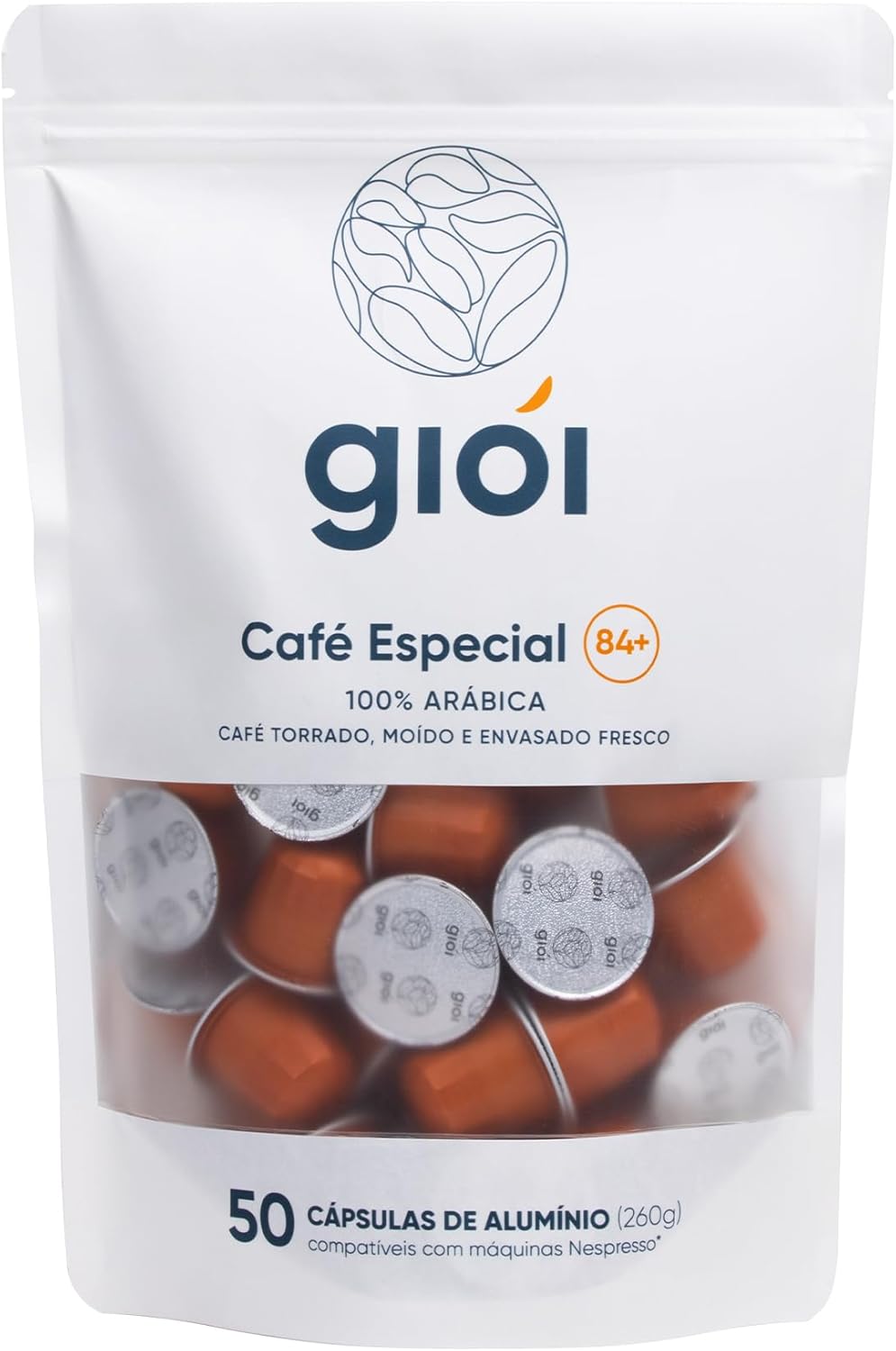 Gioi Café Especial, 100% Arábica, Cápsulas Compatíveis com Nespresso ...