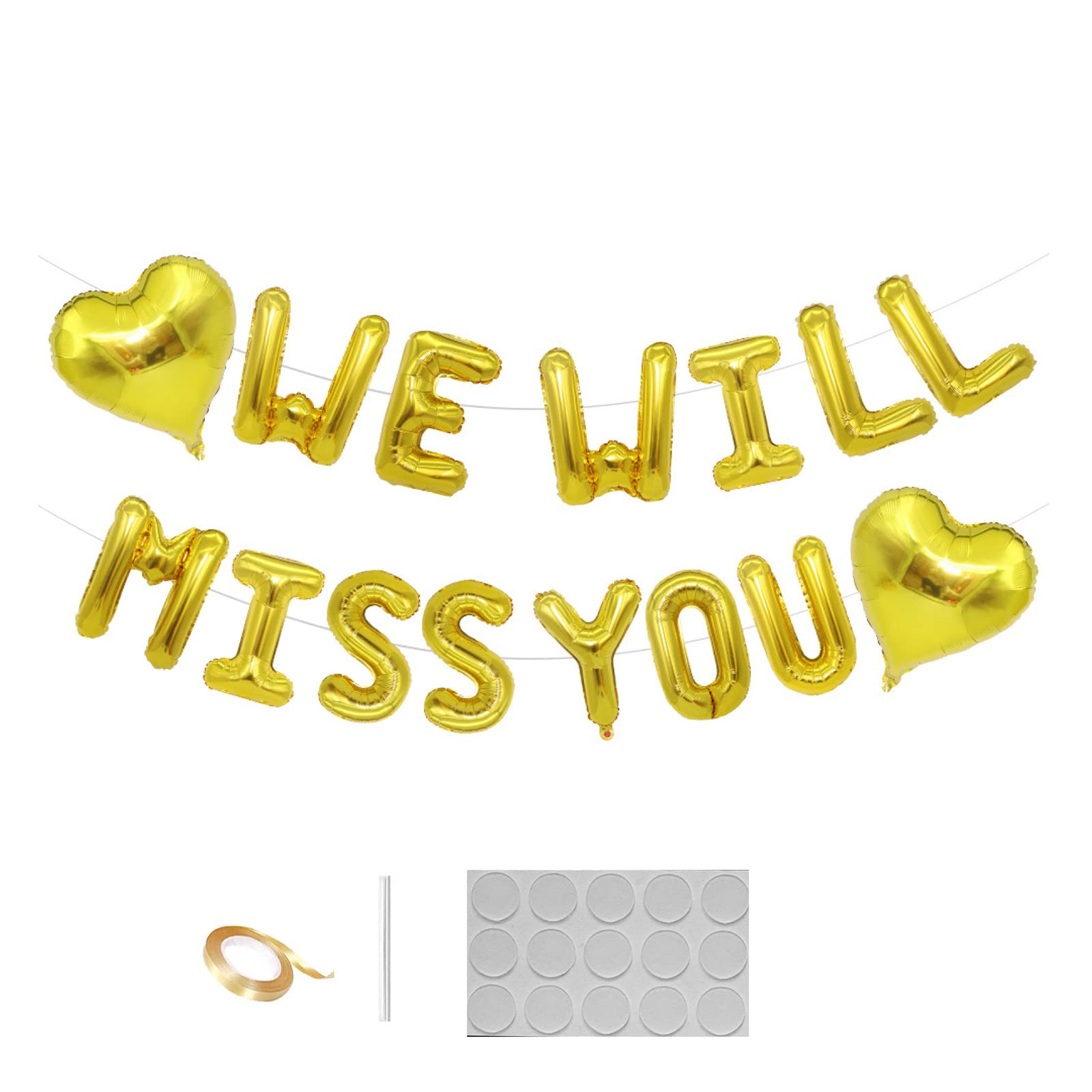 Buy QWEQWE We Will Miss You Banner Party Decorations With Balloons Good buy-qweqwe-we-will-miss-you-banner-party-decorations-with-balloons-good