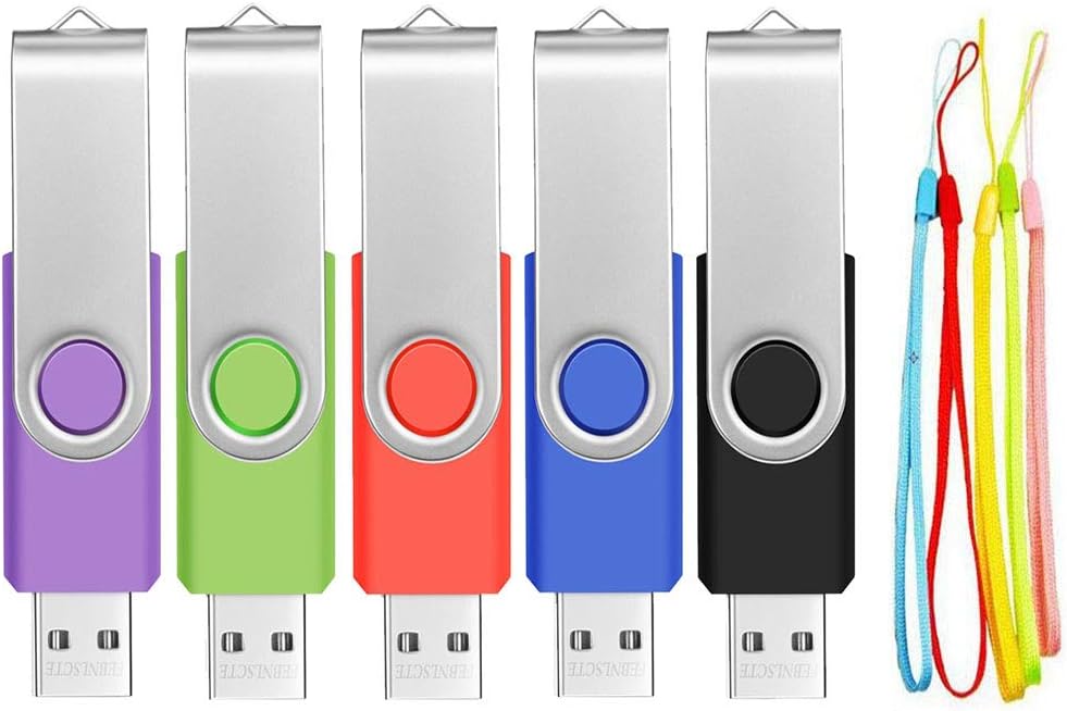USB Stick, AreTop 64GB Memory Stick 5Pack, USB Flash Drive 64GB, Metal ...