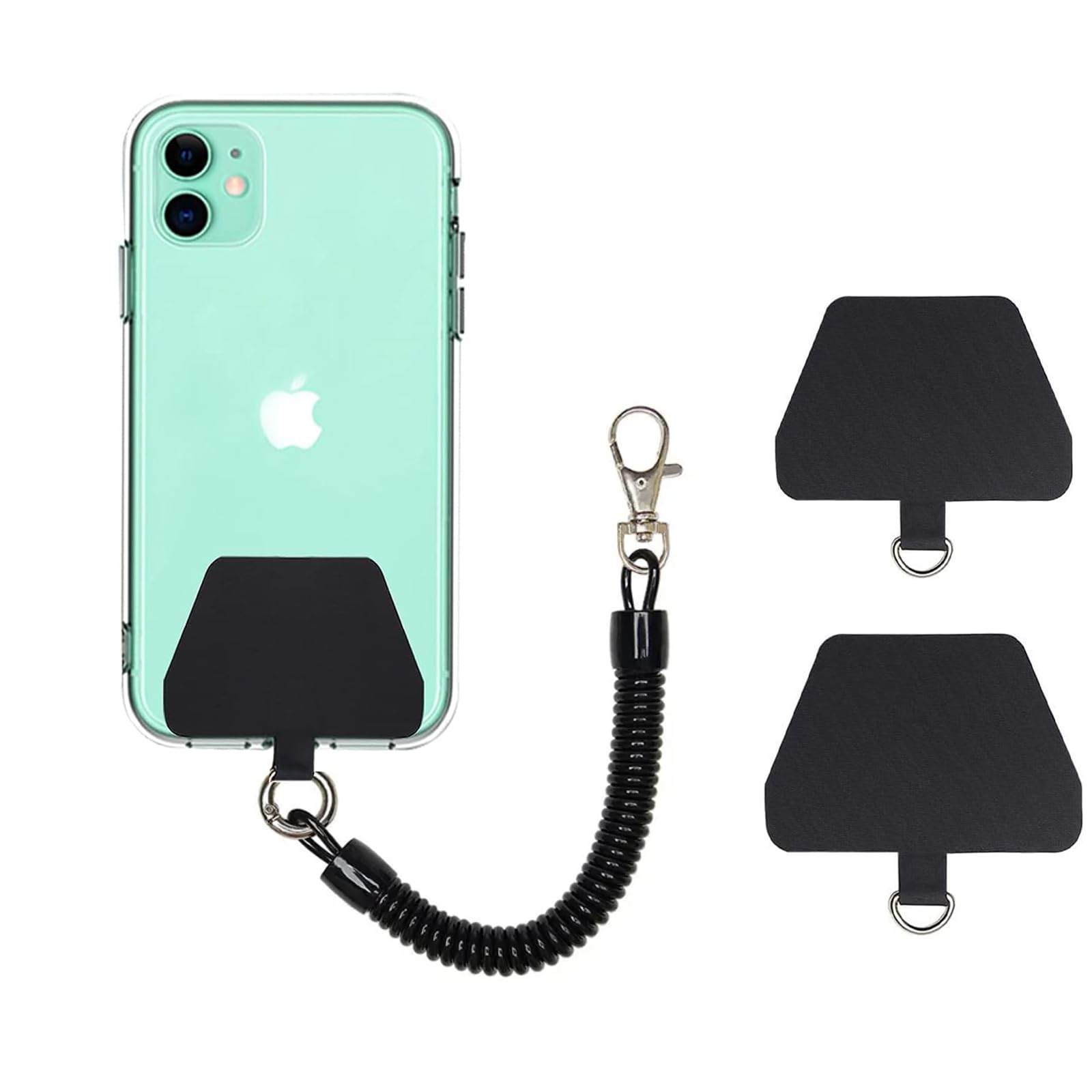 Ownkim Chaîne Téléphone Portable Universelle avec Câble Spiralé ...