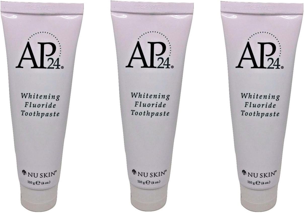 Nu Skin XHGACn Ap 24 Whitening Fluoride Toothpaste, 4 oz, 3 Pack ...