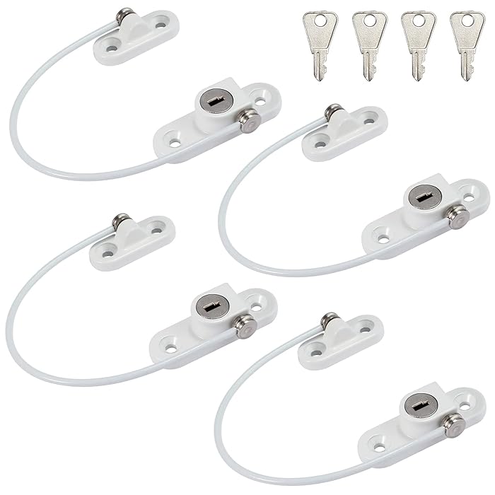 Buy Window Restrictor Lock Justech 4PCs UPVC Window Lock Window Door ...
