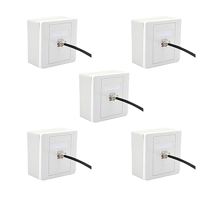 BOXNUBE Combo Set - RJ45 CAT6 LAN I/O Ethernet Network Keystone Jack ...