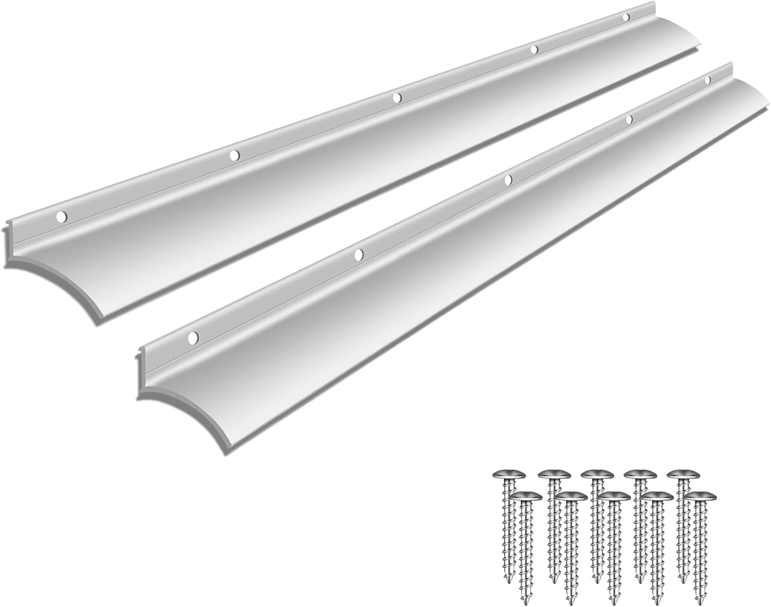 Amazon.com : 51 Inch Anodized Aluminum Door Drip Cap, 2 Pcs Rain Drip ...