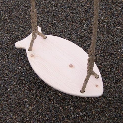 Amazon.com : Fish Tree Swing (22" X 11") - White : Playground Play Set ...