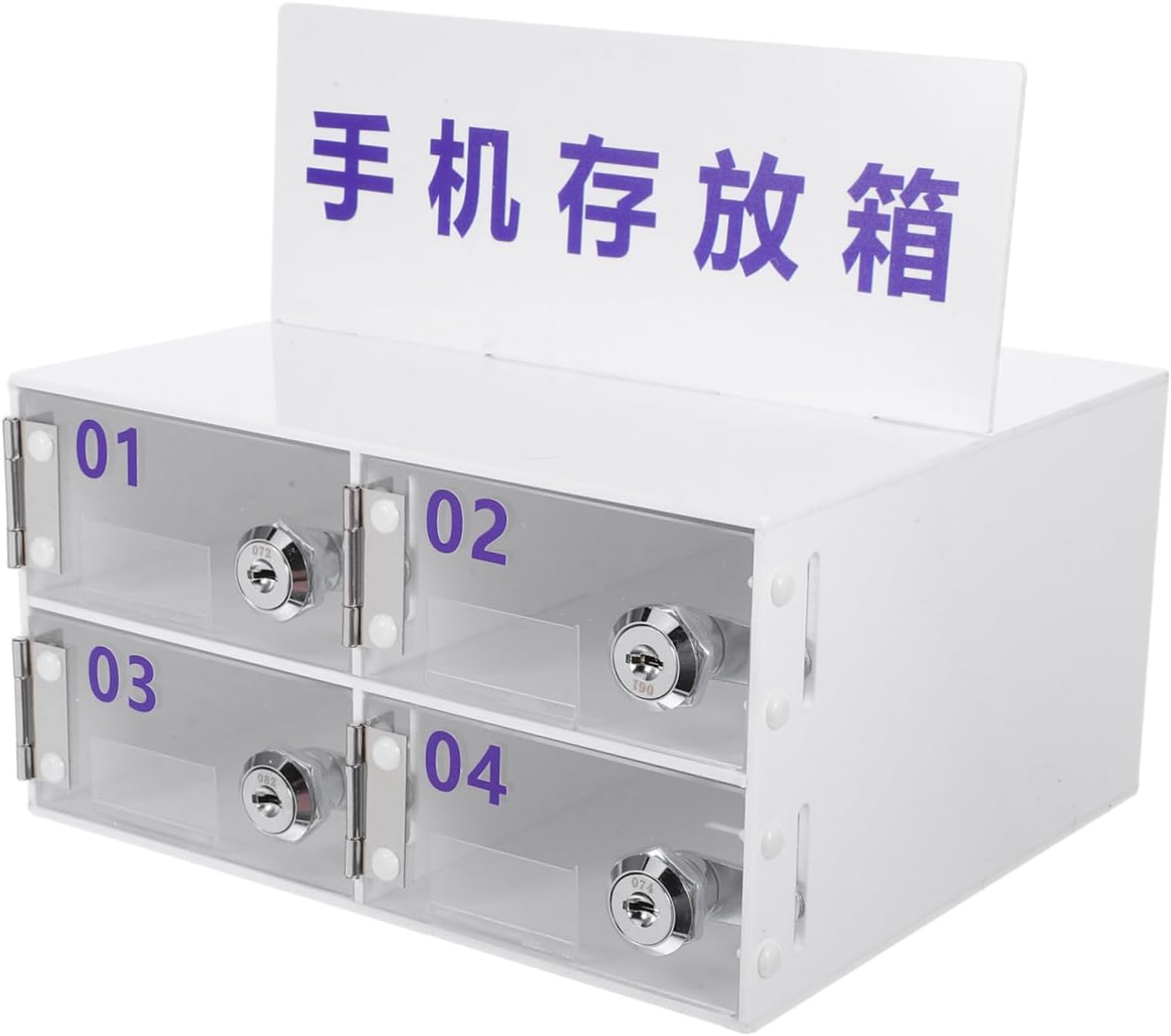 Amazon.com: Cabilock Lockable Acrylic Mobile Phone Storage Cabinet with ...