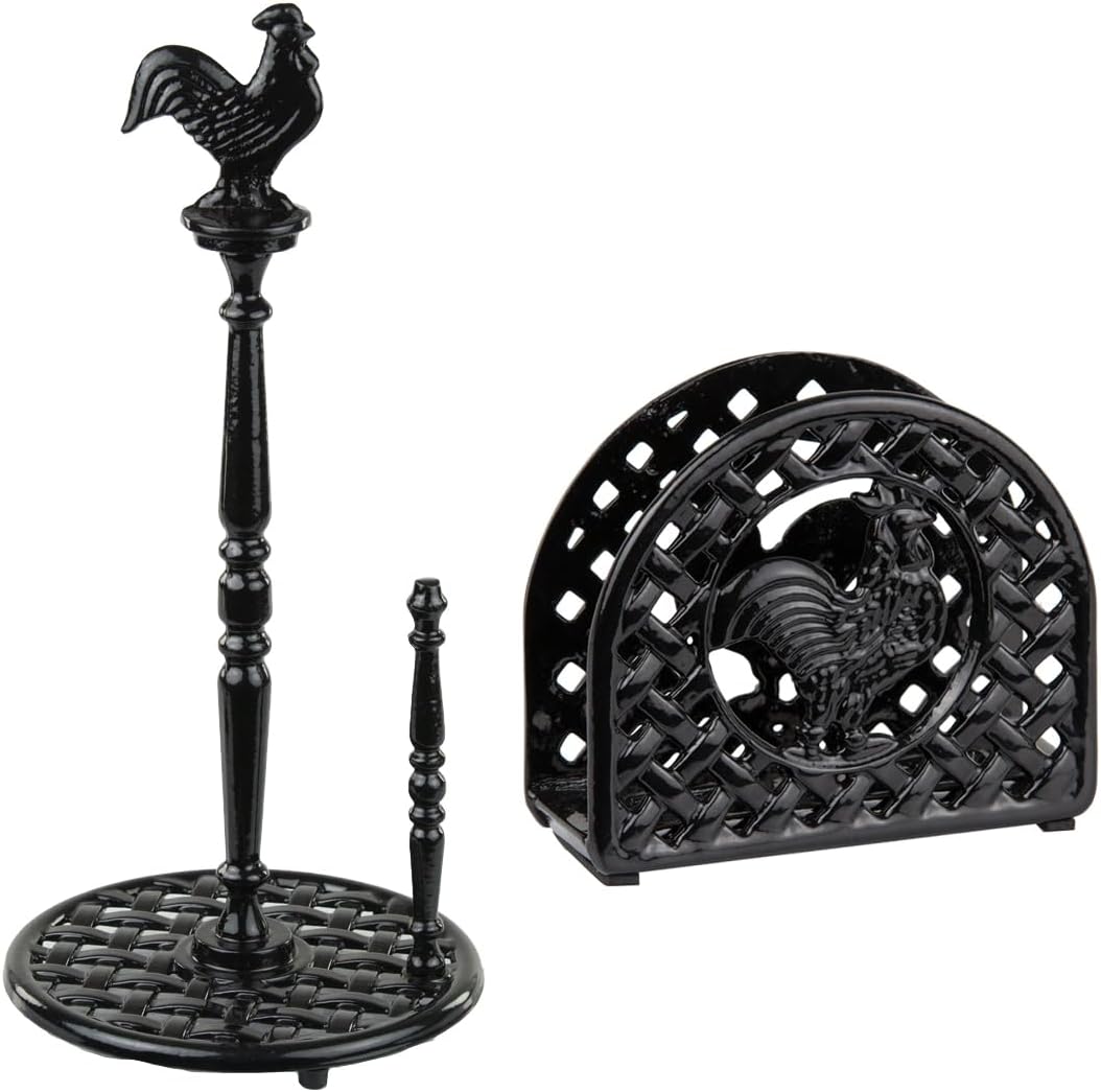 Amazon.com: Cast Iron Kitchen Pantry Ware Bundle (2 Piece Set) Black ...