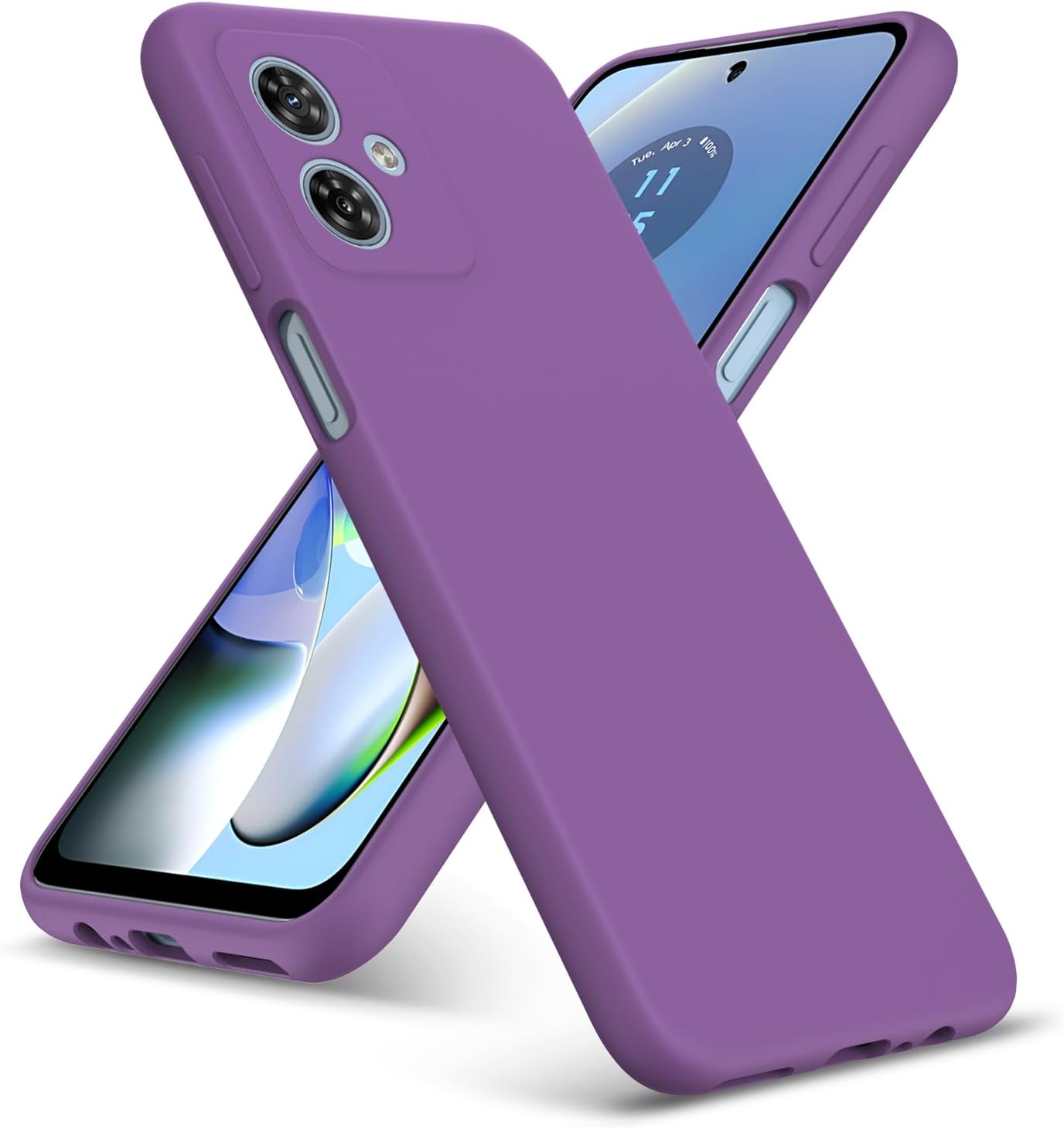 For Motorola G54 5G Case, Slim Liquid Silicone Shockproof [Anti-scratch ...