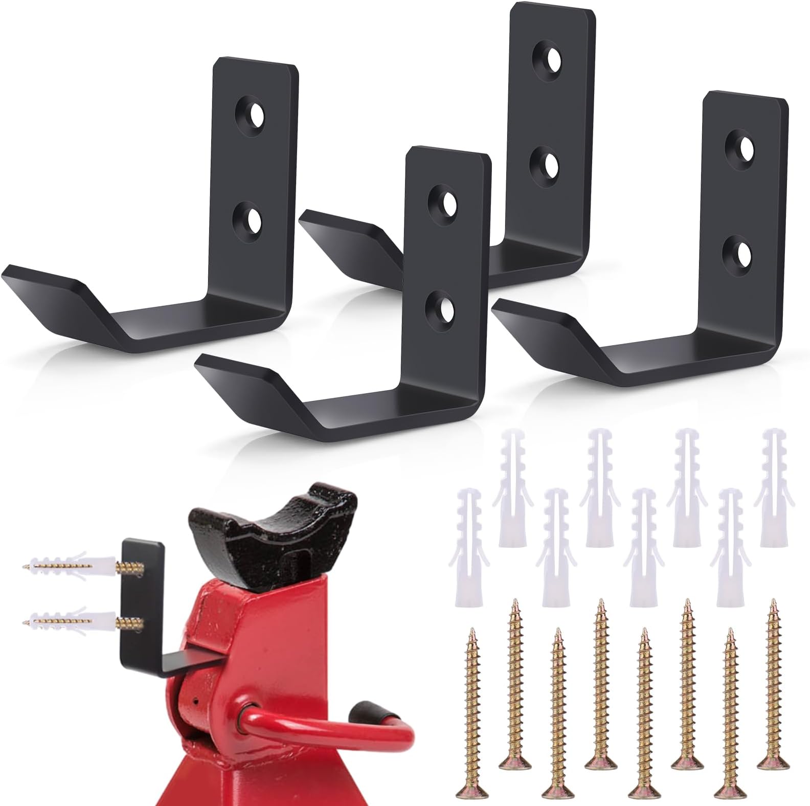 Amazon.com: Aucuqu Jack Stands Wall Mount Organizer, Heavy Duty ...