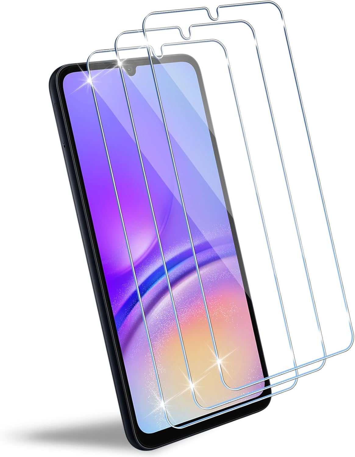 HidWee Vetro temperato Compatibile con Samsung Galaxy A05s / A05, 3 Pezzi Pellicola Protettiva ...