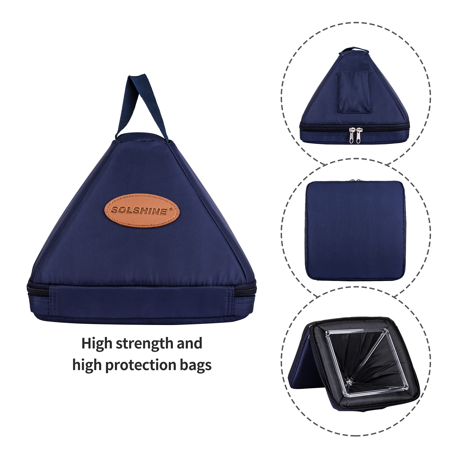 SOLSHINE Crystal Singing Pyramid 8 inch with Artificial Leather Singing ...