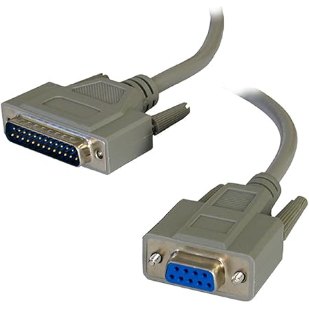 Cable-Core Serial Adapter 9 Pin Female to 25 Pin Male Convertor ...