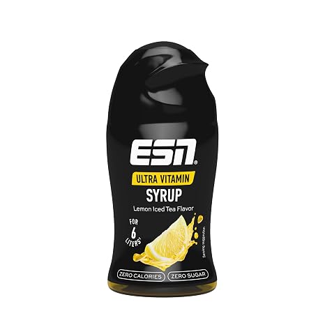 ESN Ultra Vitamin Syrup, Lemon Iced Tea, 65 ml, für 6 l Fertiggetränk ...