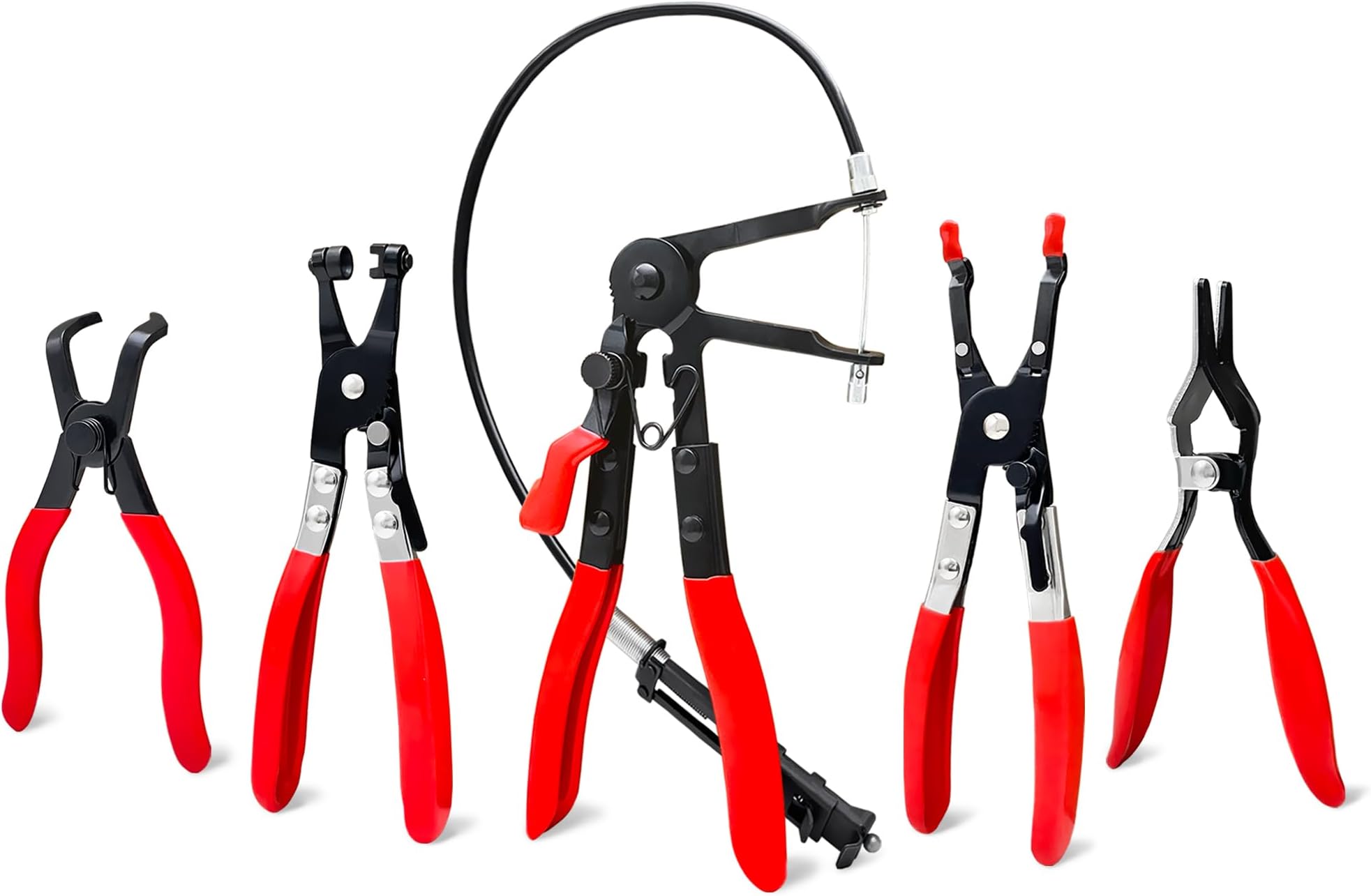 5Pcs Hose Clamp Plier Set, Hose Remover, Soldering Aid, 80 Degree Push ...