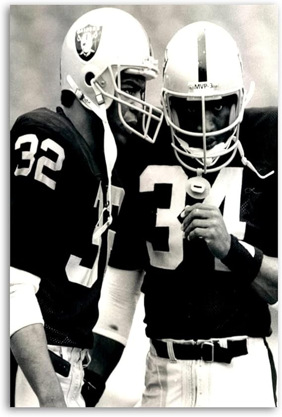 Amazon.com: YUHANRY Raiders BO JACKSON And MARCUS ALLEN Football Poster ...