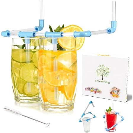 Amazon.com: Crazy Straws Fun Novelty Straw, Swirly Straws for kids, 32 ...