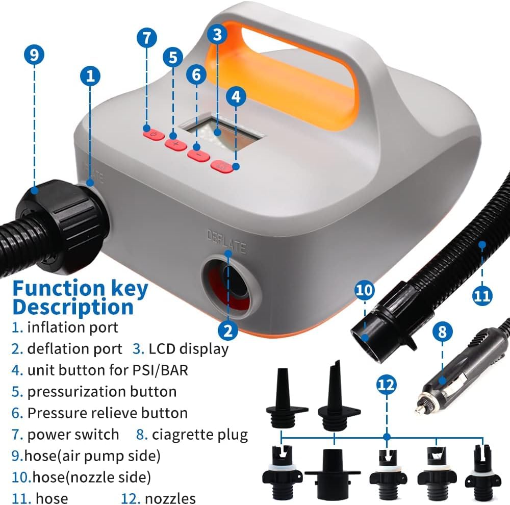 Snapklik.com : 3T6B Electric Sup Air Pump, 20PSI High Pressure For ...