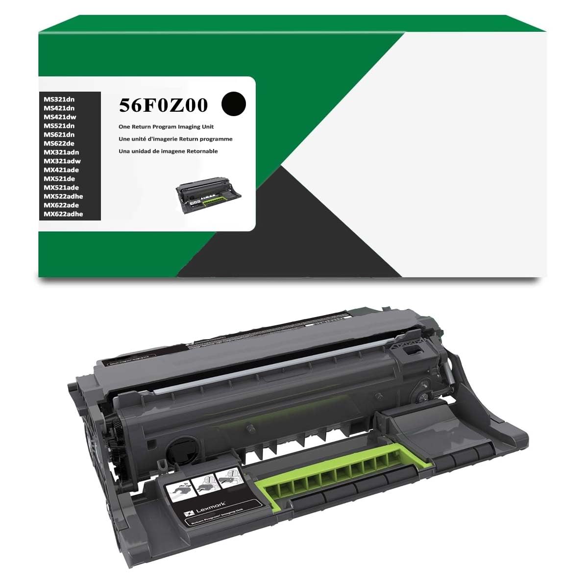 Amazon.com: 56F0Z00 Black Imaging Unit Compatible for Lexmark 56F0Z00 ...