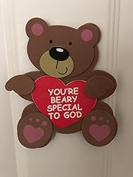 Amazon.com: Valentine's Day Bears Craft Kit | Picture Frame, Love Sign ...