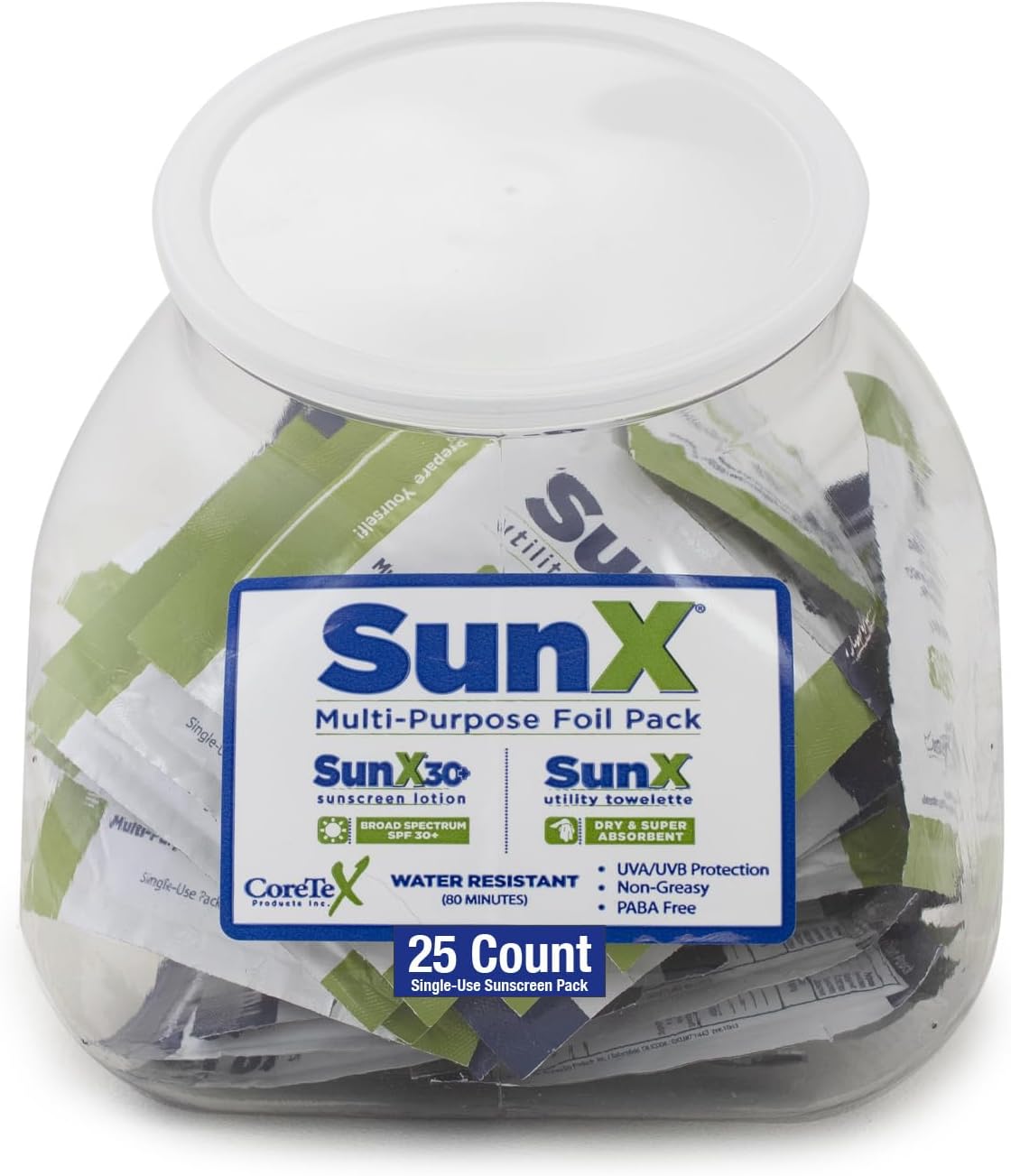 Amazon.com: Sun X SPF 30+ Broad Spectrum Sunscreen Lotion Foil Pack ...