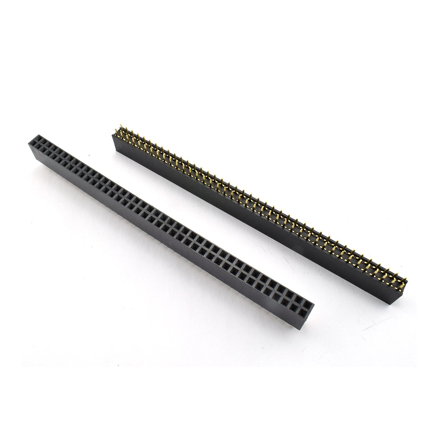 Buy ZYAMY 10pcs 2.54mm 80Pin Female Socket Pin Header Strip 2x40P Dual ...