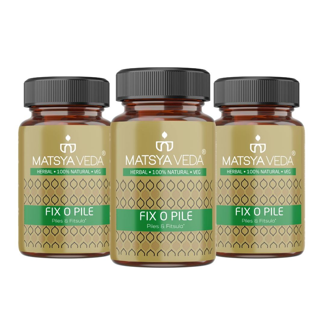 Buy Matsya Veda FixoPile | For Piles, Hemorrhoid Support, Bavasir ...