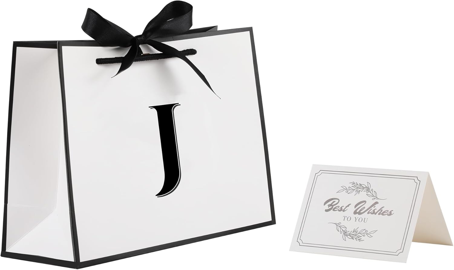 Amazon.com: STOBOCTER Initial Gift Bags with Handles and Bow Ribbon 11 ...