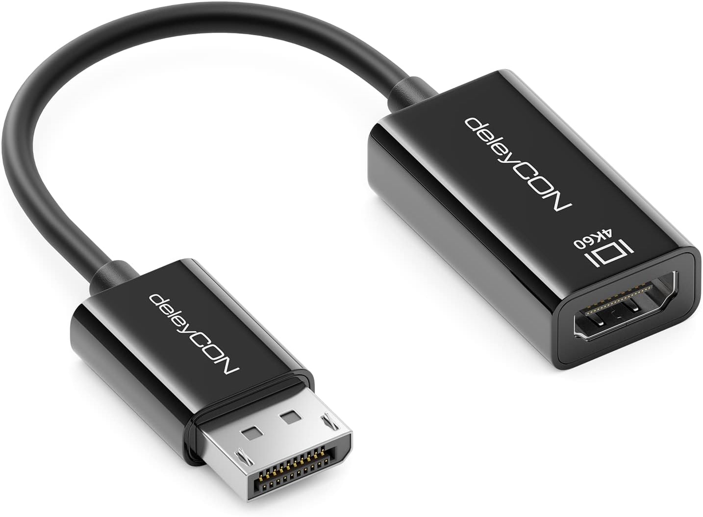deleyCON Adaptador Convertidor DisplayPort a HDMI - UHD 4K@60Hz HDCP ...