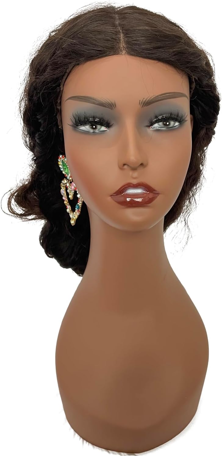 Amazon.com: Pwigs Realistic 18'' Female Mannequin Head with Long Neck ...