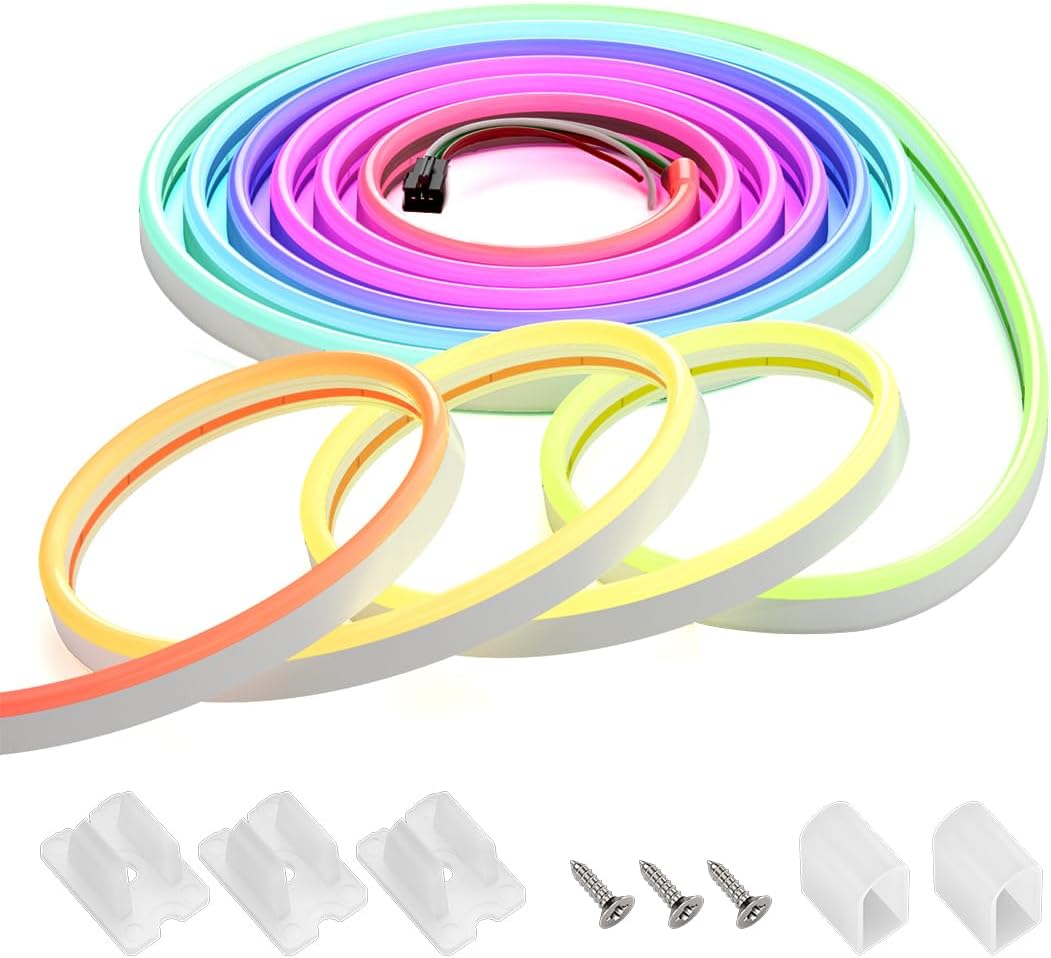 Amazon.com: BTF-LIGHTING WS2811 IC RGB Chasing Color Side Emitting Neon ...