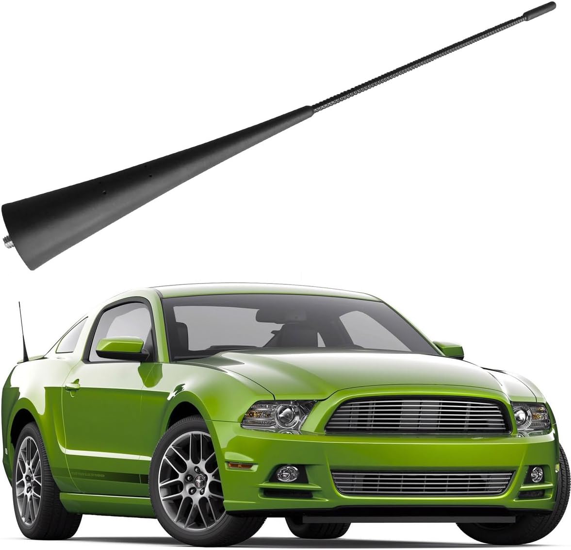 Amazon.com: 13 Inch Spiral Rubber Antenna for Ford Mustang (2010-2014 ...