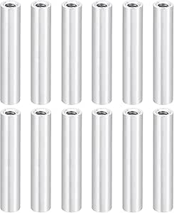 PATIKIL M3 Aluminum Spacers, 12 Pcs Metal Spacer Aluminum 3mm ID x 5mm ...