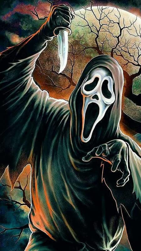 POSTERDADDY Ghost Bad Ghost Horror Skull Matte Finish Paper Poster ...