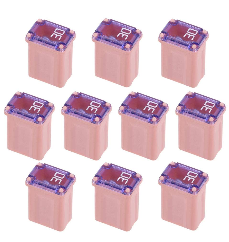 Amazon.com: 10 Pack 30 Amp Micro Cartridge Fuses, FMM Fuses MCASE Type ...