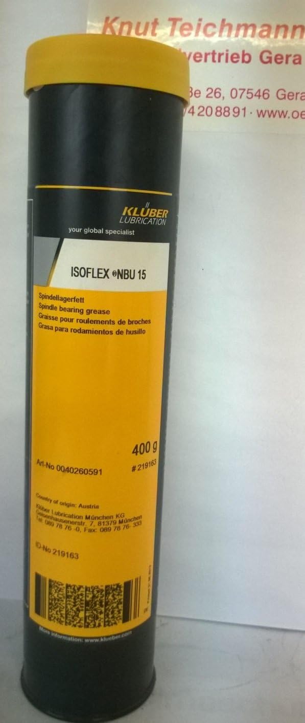 Kluber High Speed Spindle Grease Isoflex NBU 15 : Amazon.ca: Tools ...