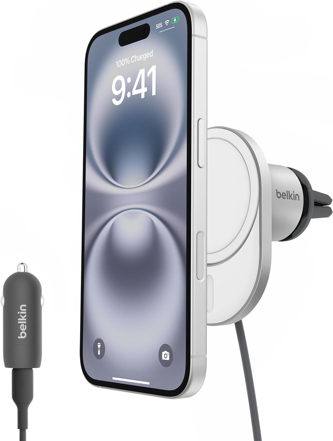 Belkin BoostCharge Pro Magnetic Wireless Car Charger with Qi2 15W ...