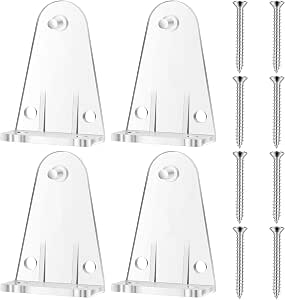 Hold Down Brackets 4 Pieces Plastic Blind Brackets Clear Blind Holder ...