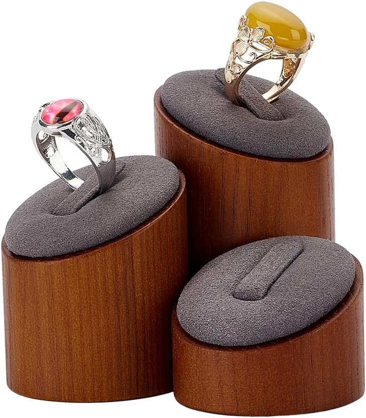 Amazon.com: FINGERINSPIRE 3PCS Ring Display Stand Showcase Finger Ring ...